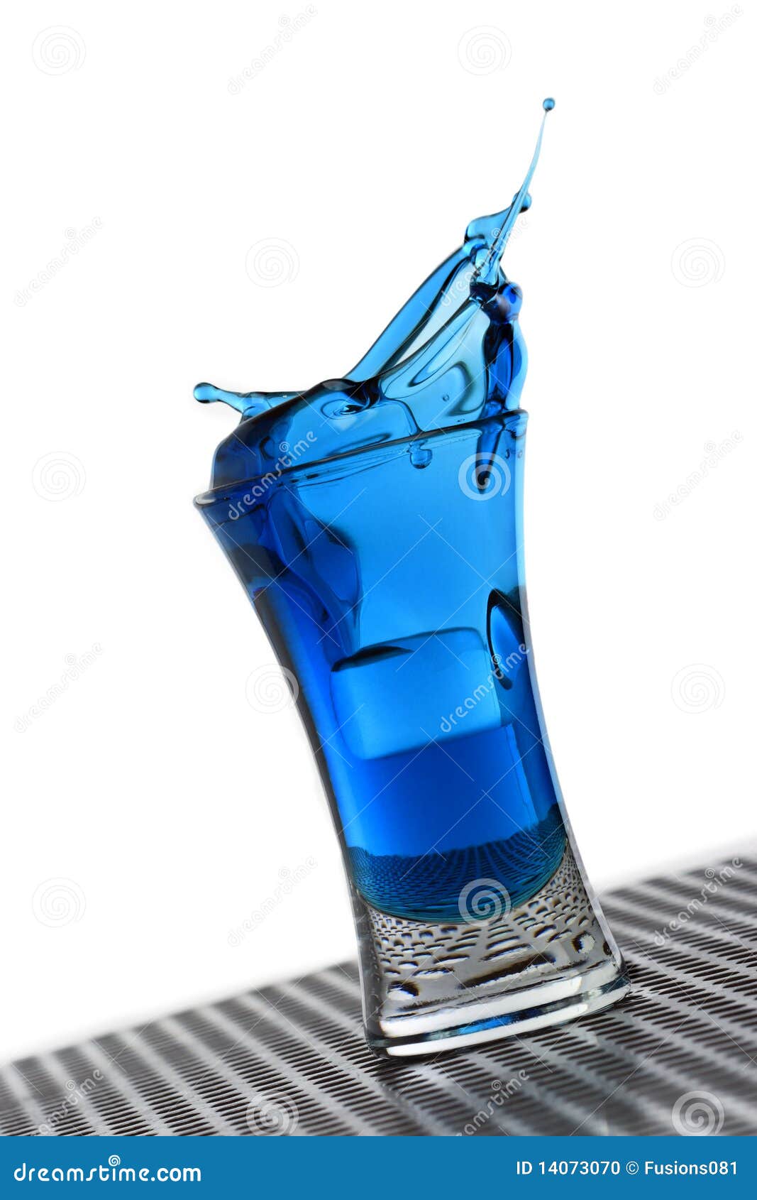 Blue Liquid Splash stock photo. Image of tropical, refreshment - 14073070