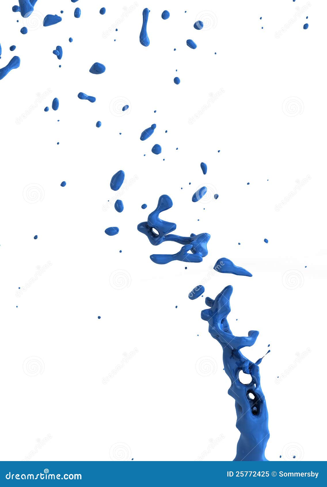 Blue liquid splash stock illustration. Illustration of blue - 25772425