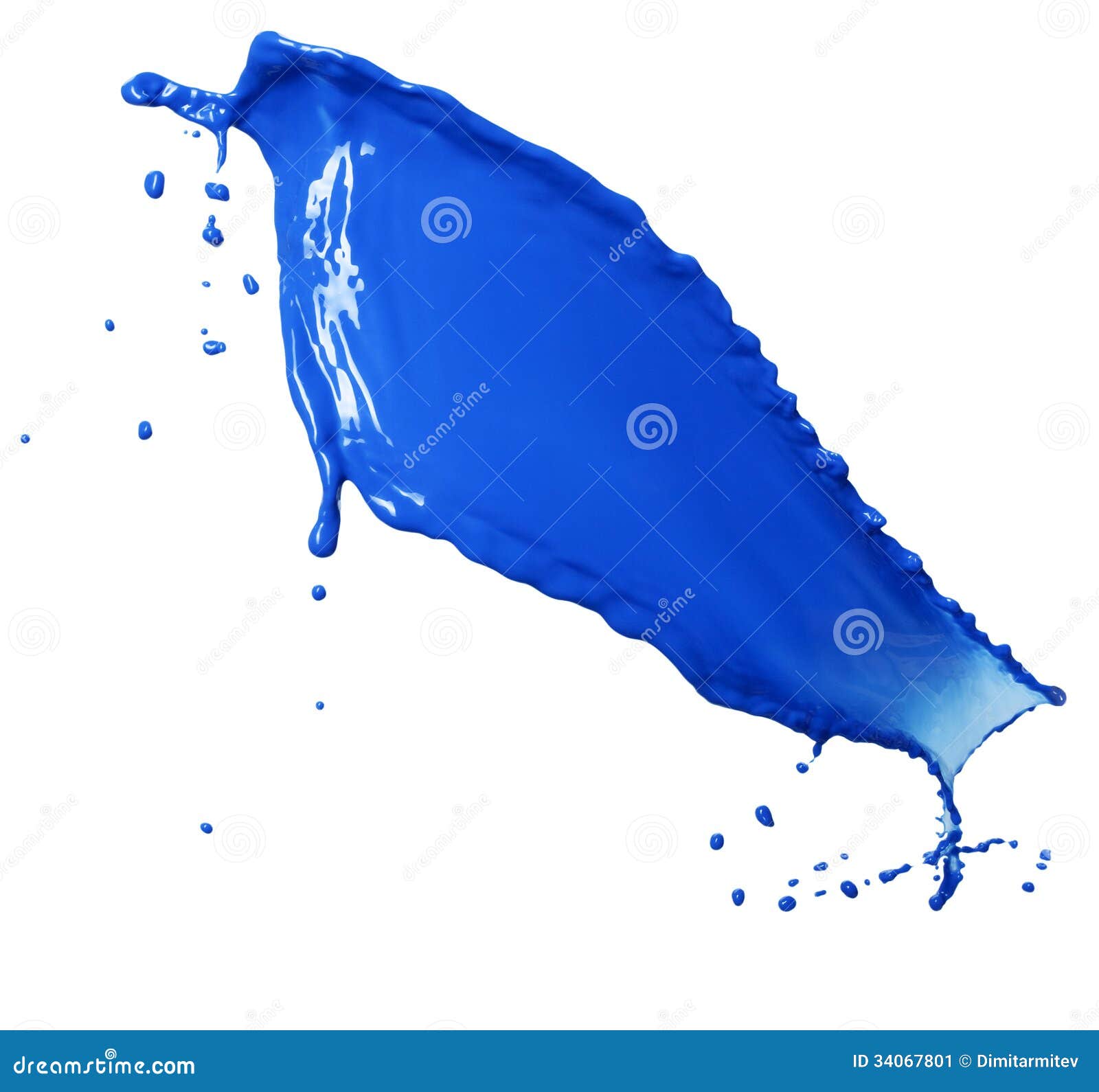 Blue liquid splash stock image. Image of abstract, dairy - 34067801