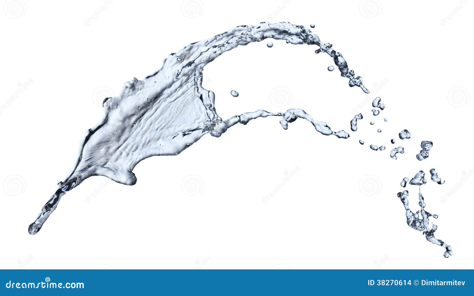 Blue Liquid Splash Isolated on White Background Stock Photo - Image of ...