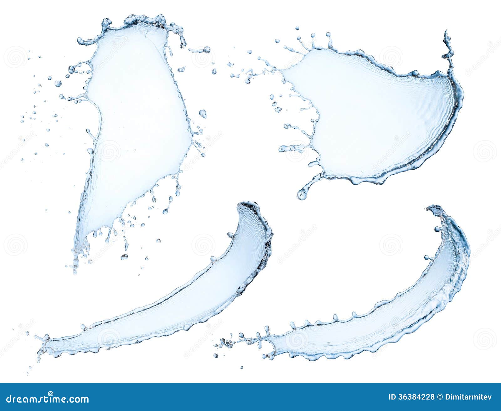 Blue Liquid Splash Isolated on White Background Stock Photo - Image of ...