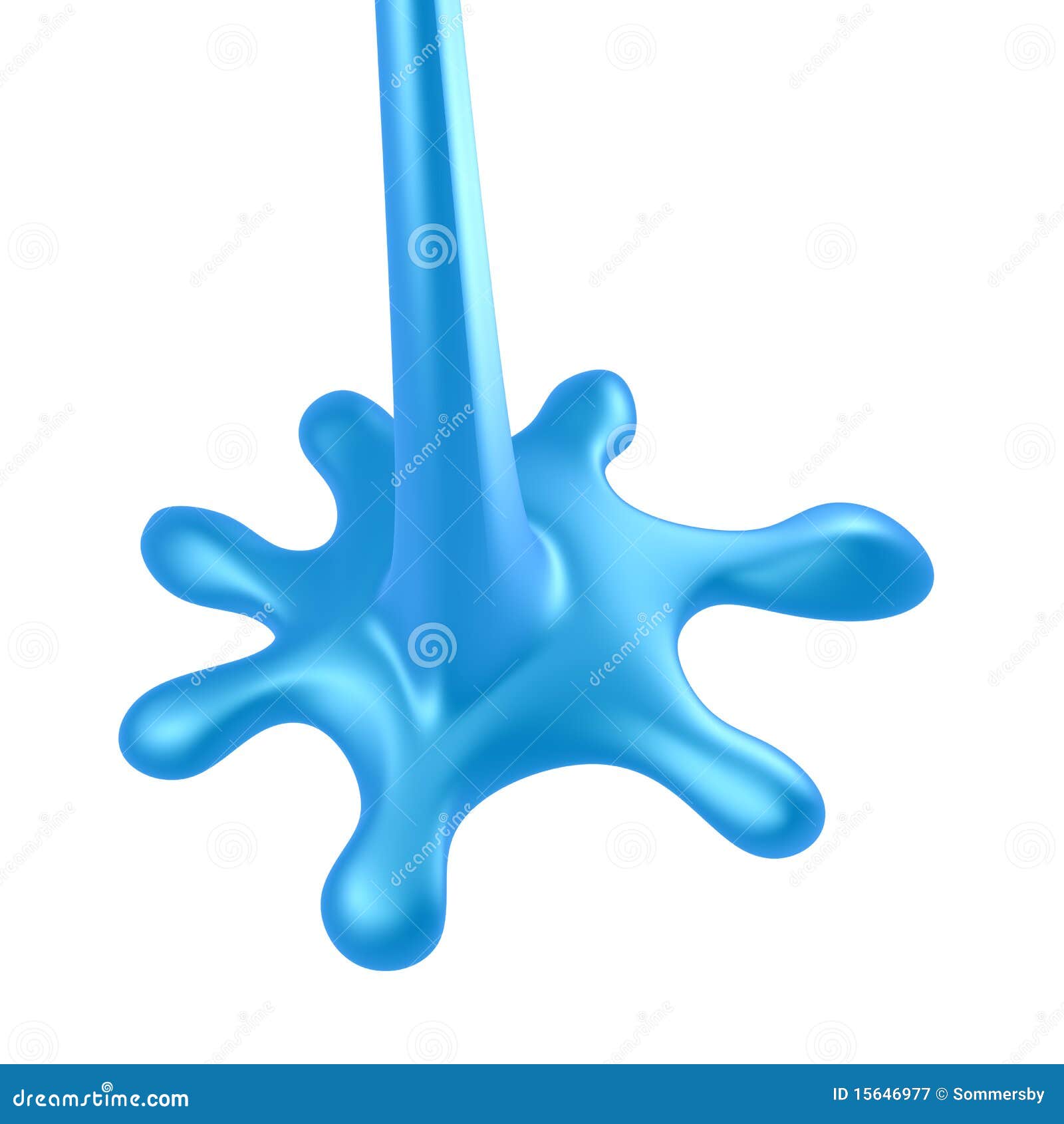 Blue liquid splat stock illustration. Illustration of disperse - 15646977