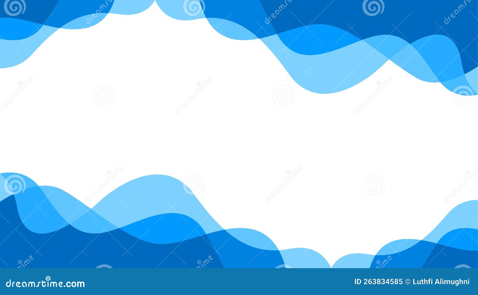 Blue Liquid Wave on White Background Vector Stock Stock Vector ...