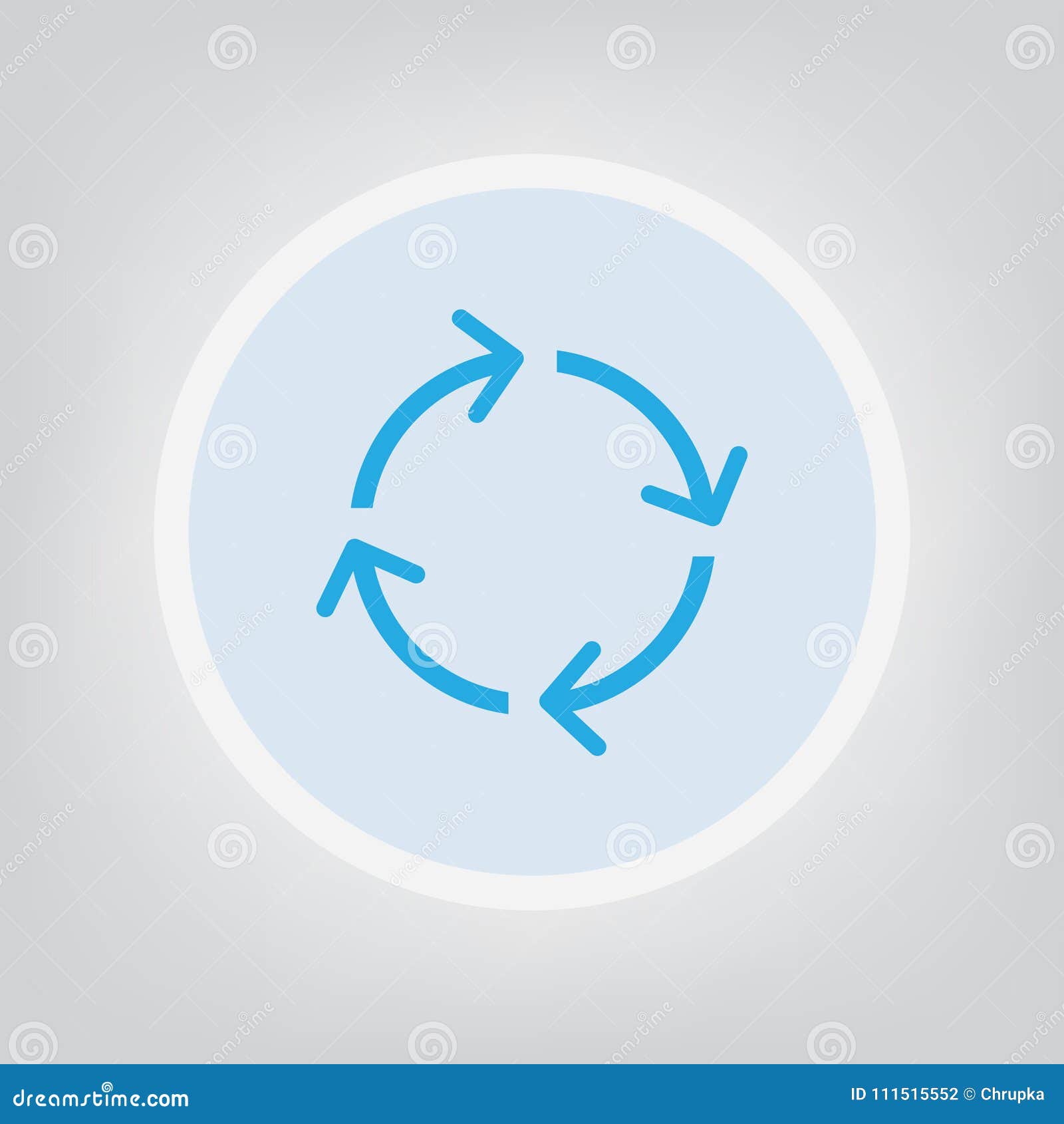 Loading icon stock vector. Illustration of arrow, clipart - 111515552