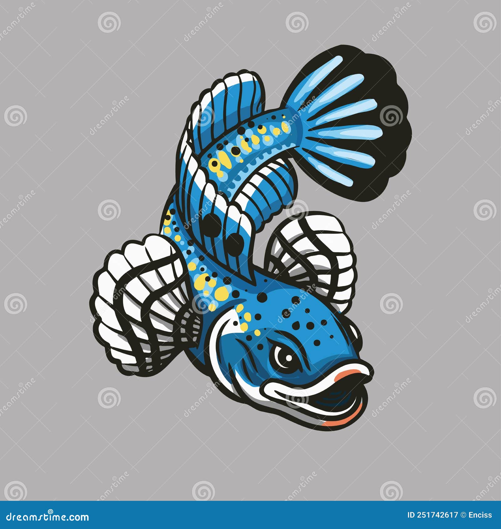 Blue Local Fish Logo Royalty-Free Stock Photography | CartoonDealer.com ...