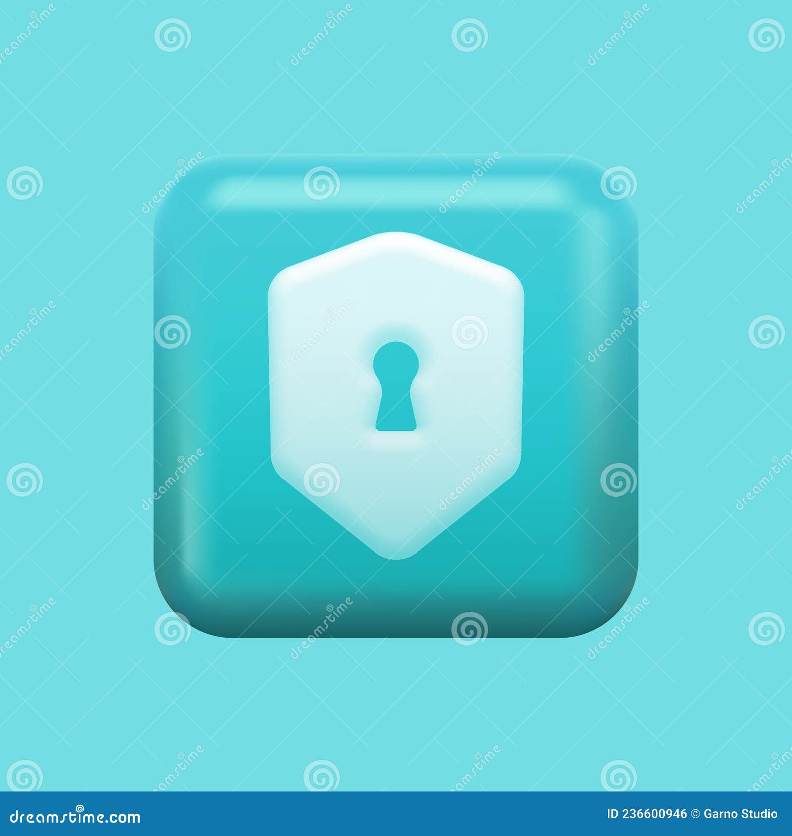Blue Lock Icon. Security Isolated Design Element Stock Vector ...