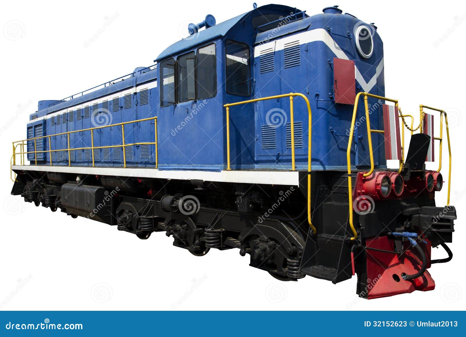 Blue locomotive stock image. Image of ladder, flashlight - 32152623
