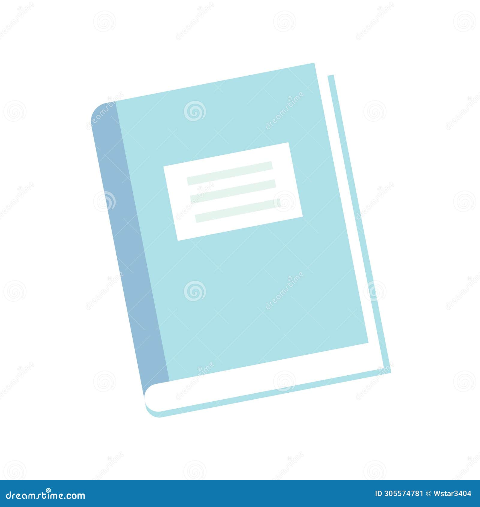 Blue Log Book Icon Vector Illustration Stock Vector - Illustration of ...