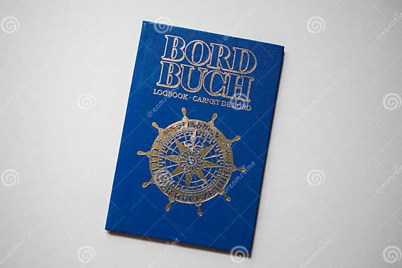 Blue log book of seafaring stock image. Image of seafaring - 188443077