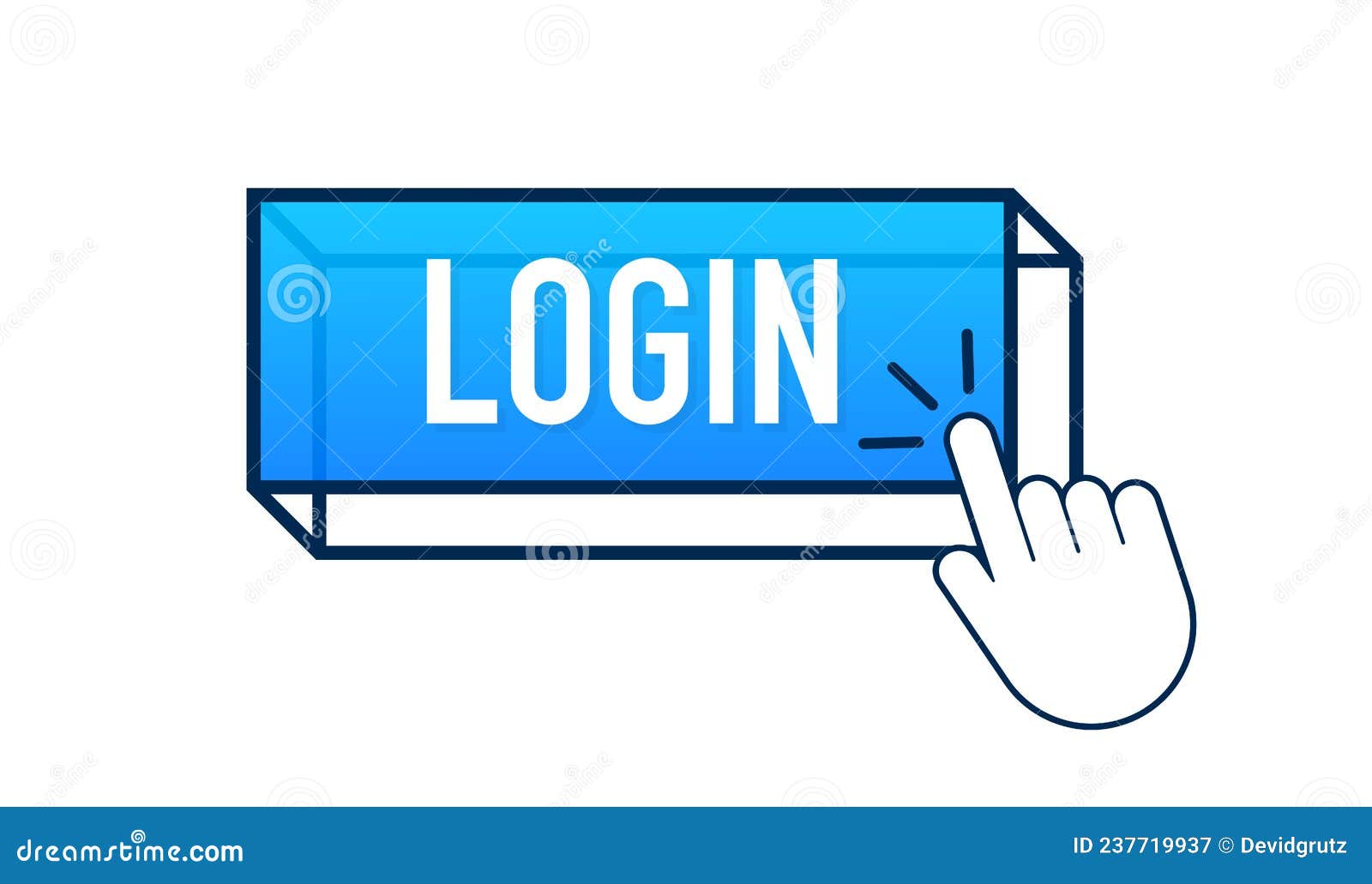 Blue Login Button. Cursor Icon. Arrow Icon. Web Banner. Web Template ...