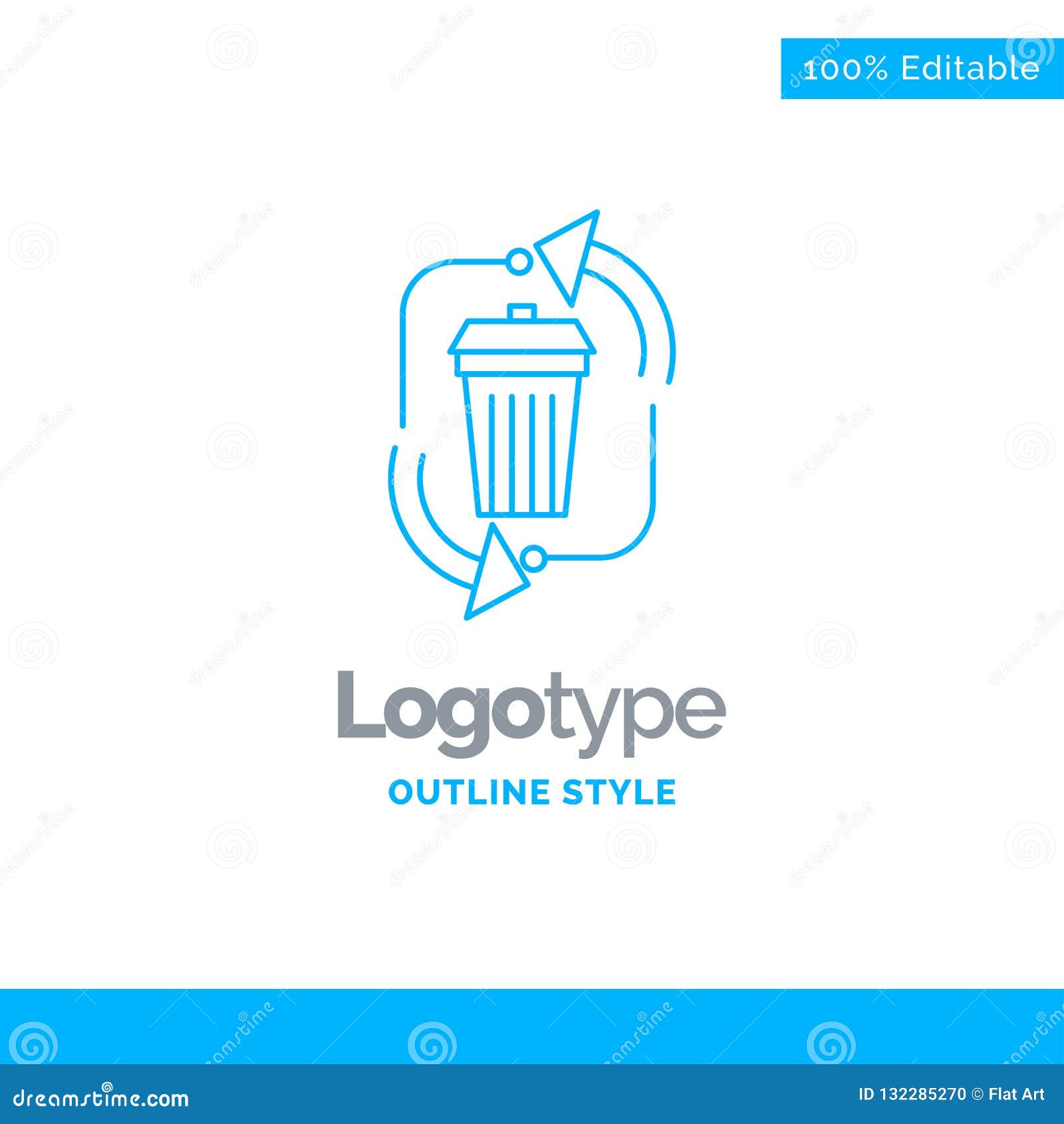 Blue Logo Design for Waste, Disposal, Garbage, Management, Recyc Stock ... Blue Logo Design for Waste, Disposal, Garbage, Management, Recyc Stock ...