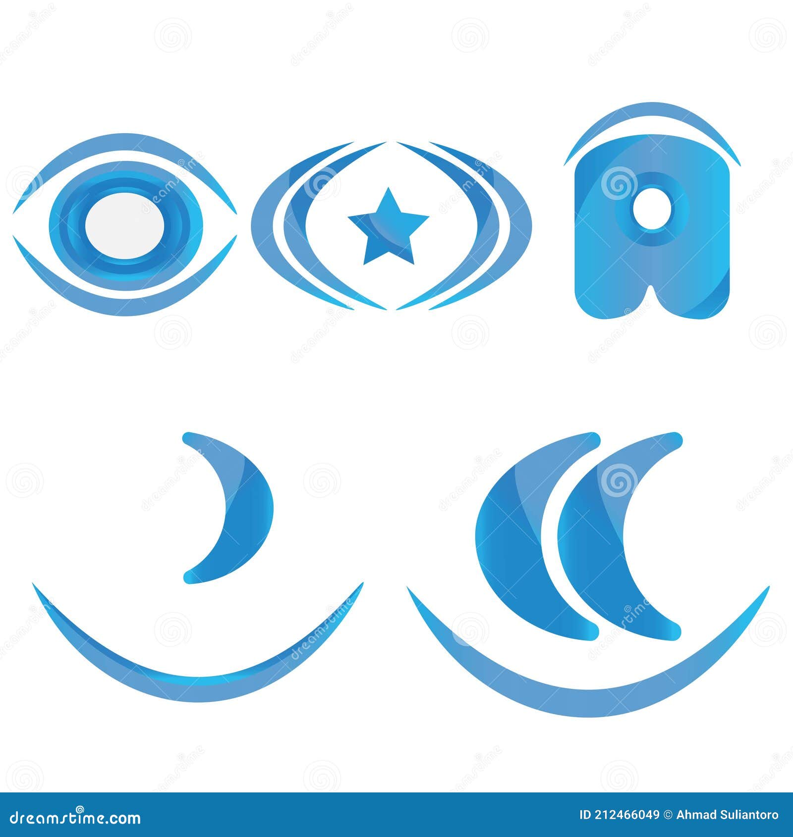 Blue Logo stock vector. Illustration of artwork, text - 212466049