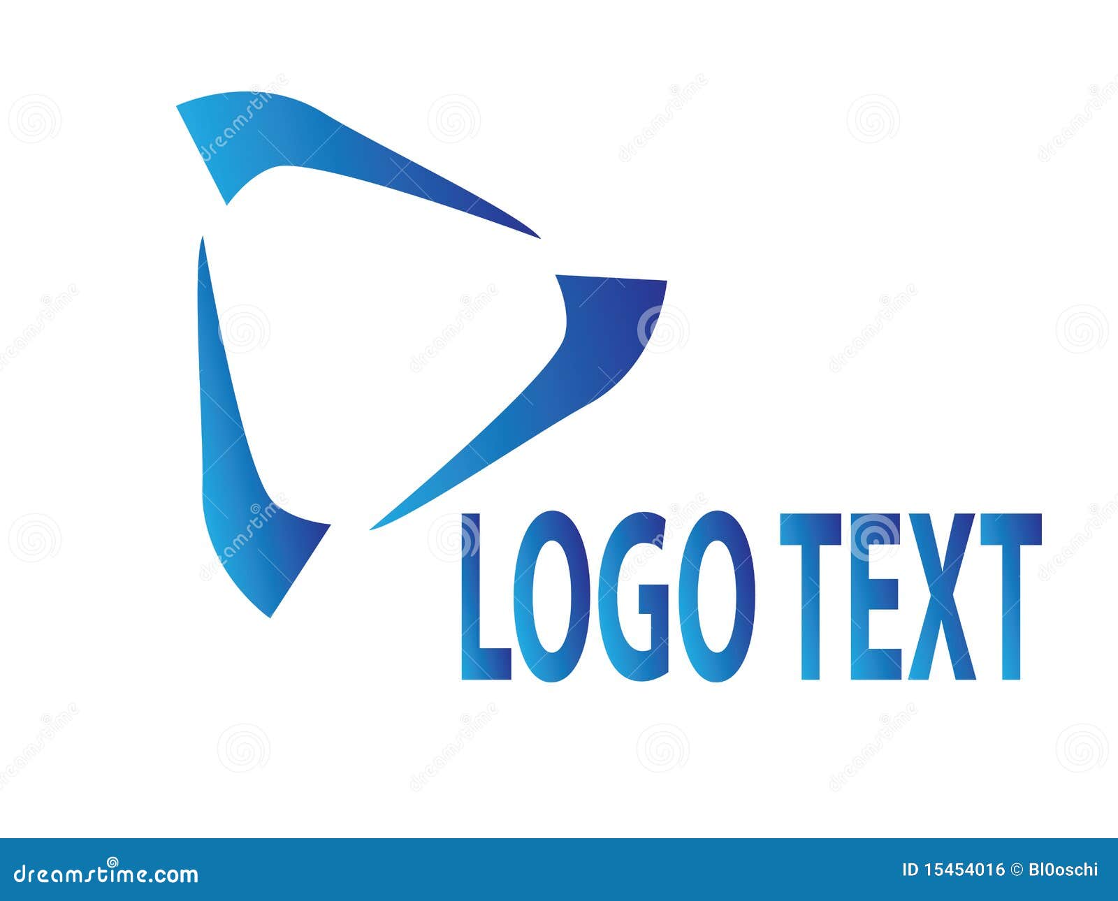Blue logo sign stock vector. Illustration of sign, corporation - 15454016