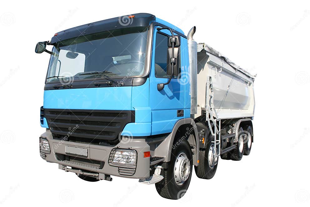 Blue lorry stock image. Image of cargo, vehicles, wheel - 6903221