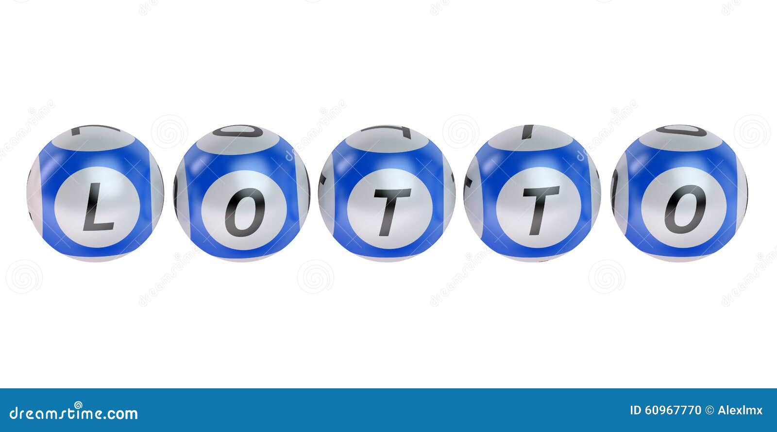 Blue Lottery Balls in a Row Stock Illustration - Illustration of blue ...