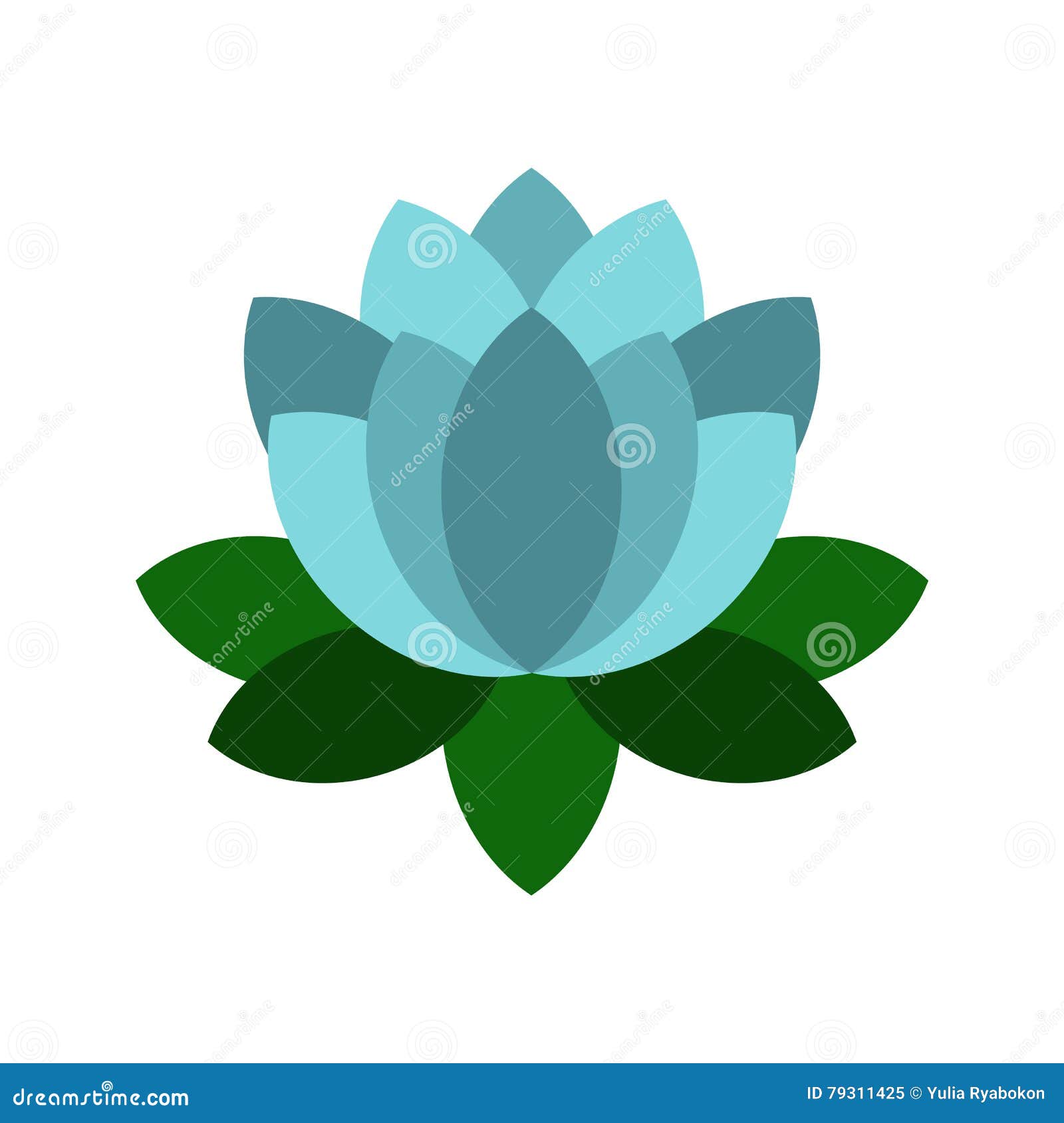 Blue Lotus Flower Clip Art