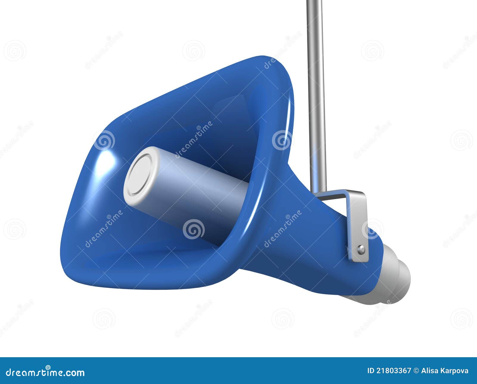 Blue Loudspeaker.alert Signal Stock Illustration - Illustration of ...