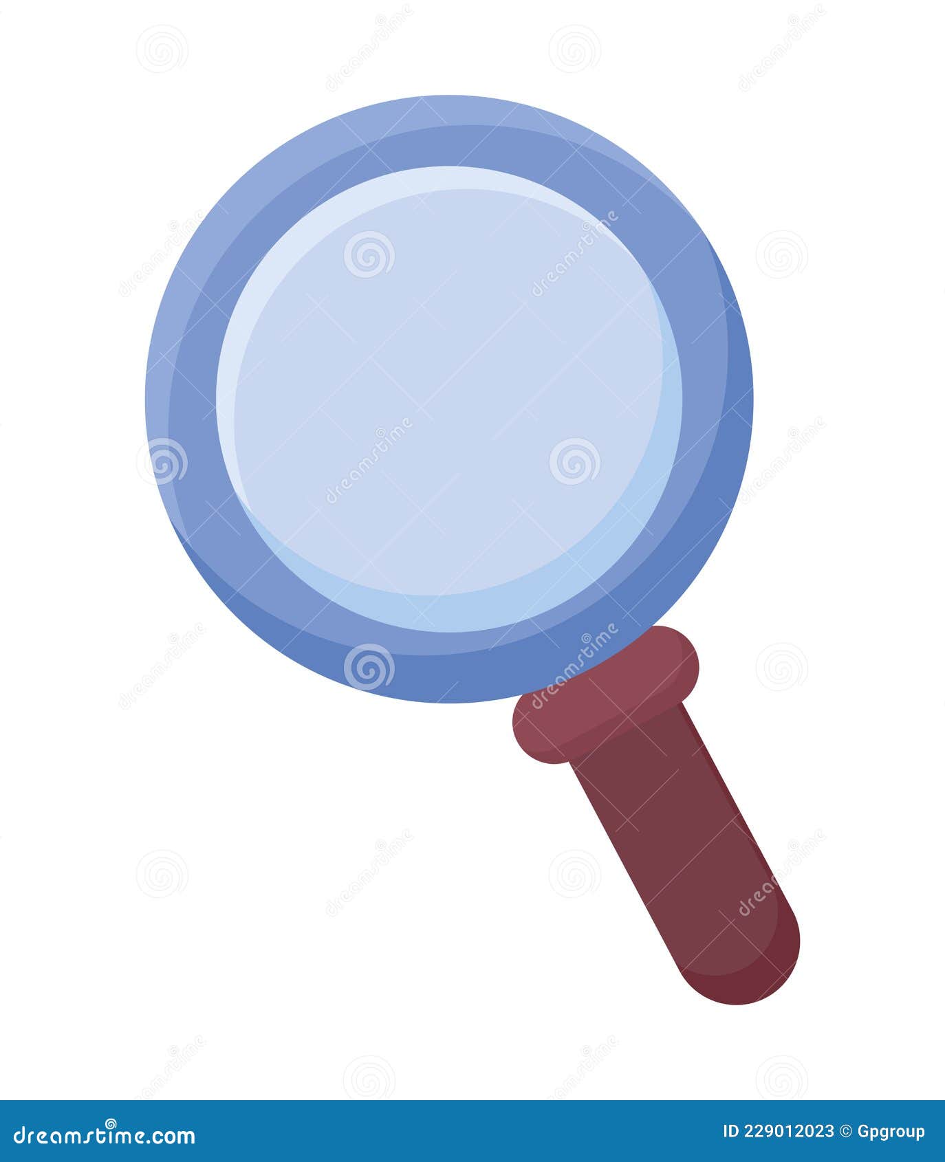 Blue loupe illustration stock vector. Illustration of business - 229012023