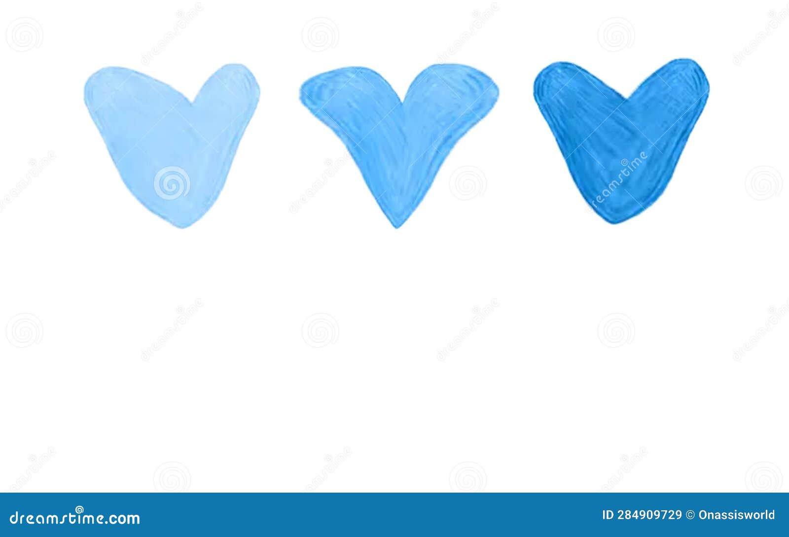 Blue Love Hearts Illustration Abstract Background Templates Stock ...