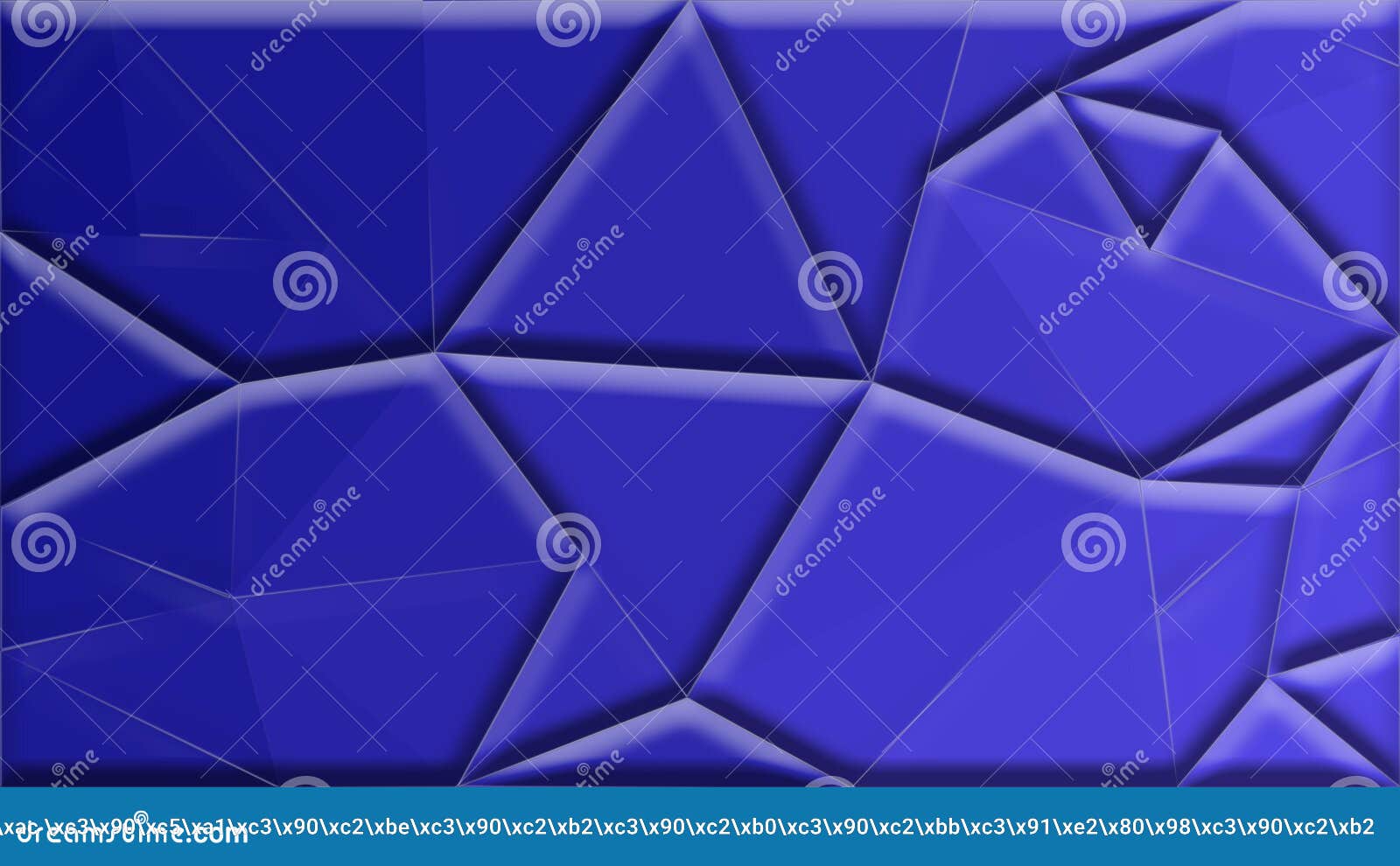 Blue Low Poly Structure Concept Backdrop Stock Illustration ...