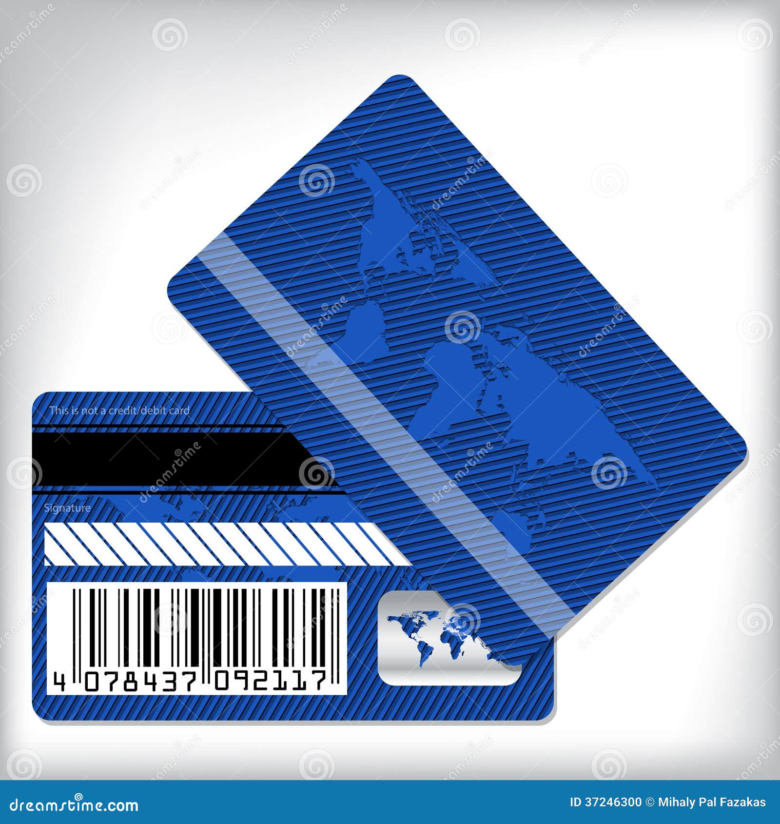 Blue loyalty card design stock vector. Illustration of background ...