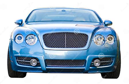 Blue Luxury Car stock image. Image of metallic, light - 8177161
