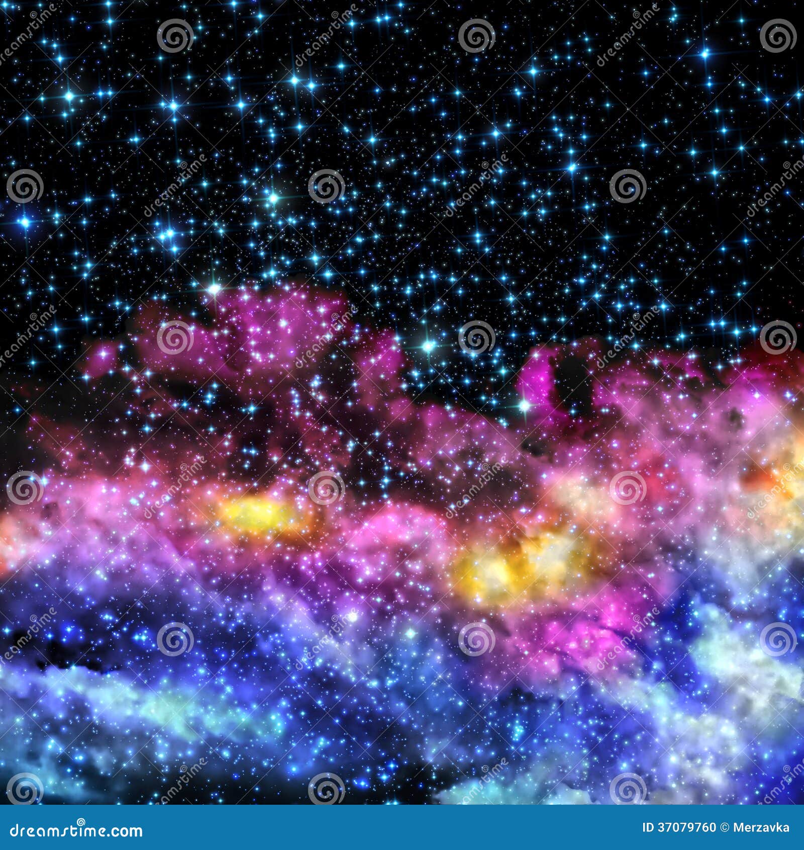 Blue and magenta nebula stock photo. Image of deep, eyesight - 37079760