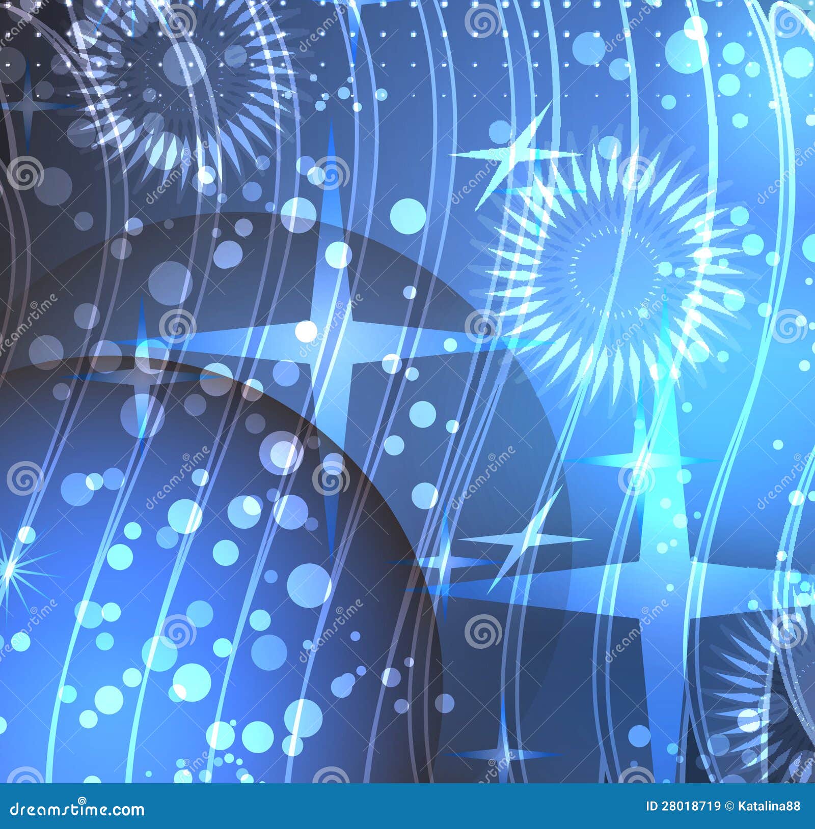 Blue magic stock vector. Illustration of digital, wave - 28018719