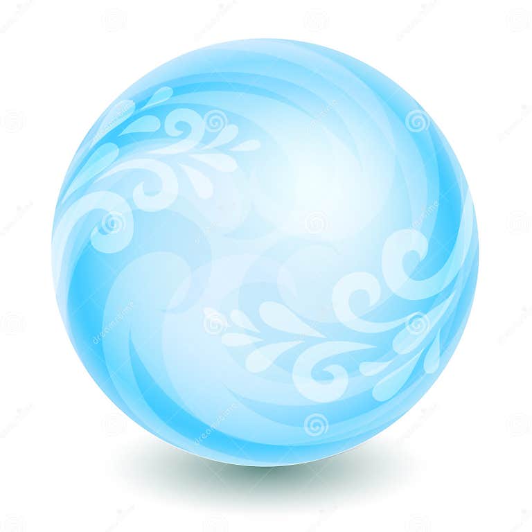 Blue magic ball stock vector. Illustration of hotspot - 36768525