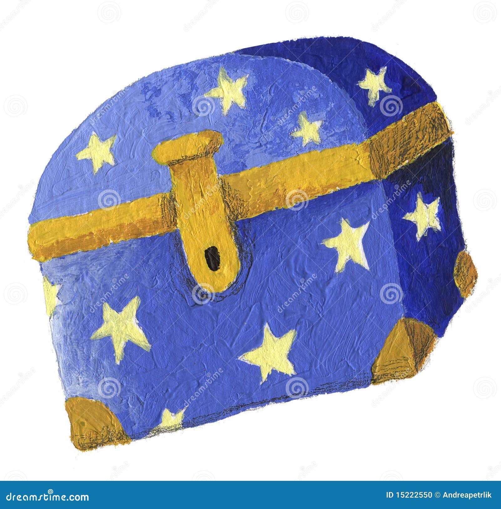 Blue Magic chest stock illustration. Illustration of game - 15222550