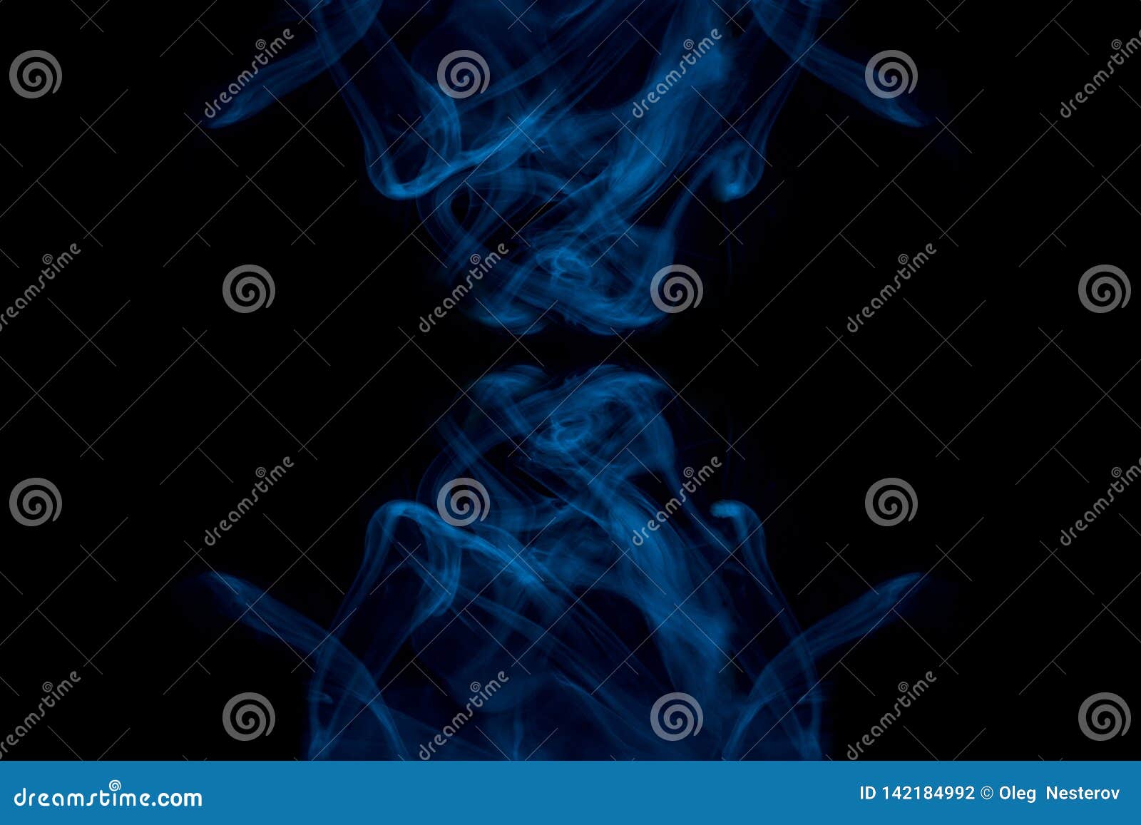 Blue Magic Cigarette Vapor Patterns Art and Mysterious Abstraction for ...
