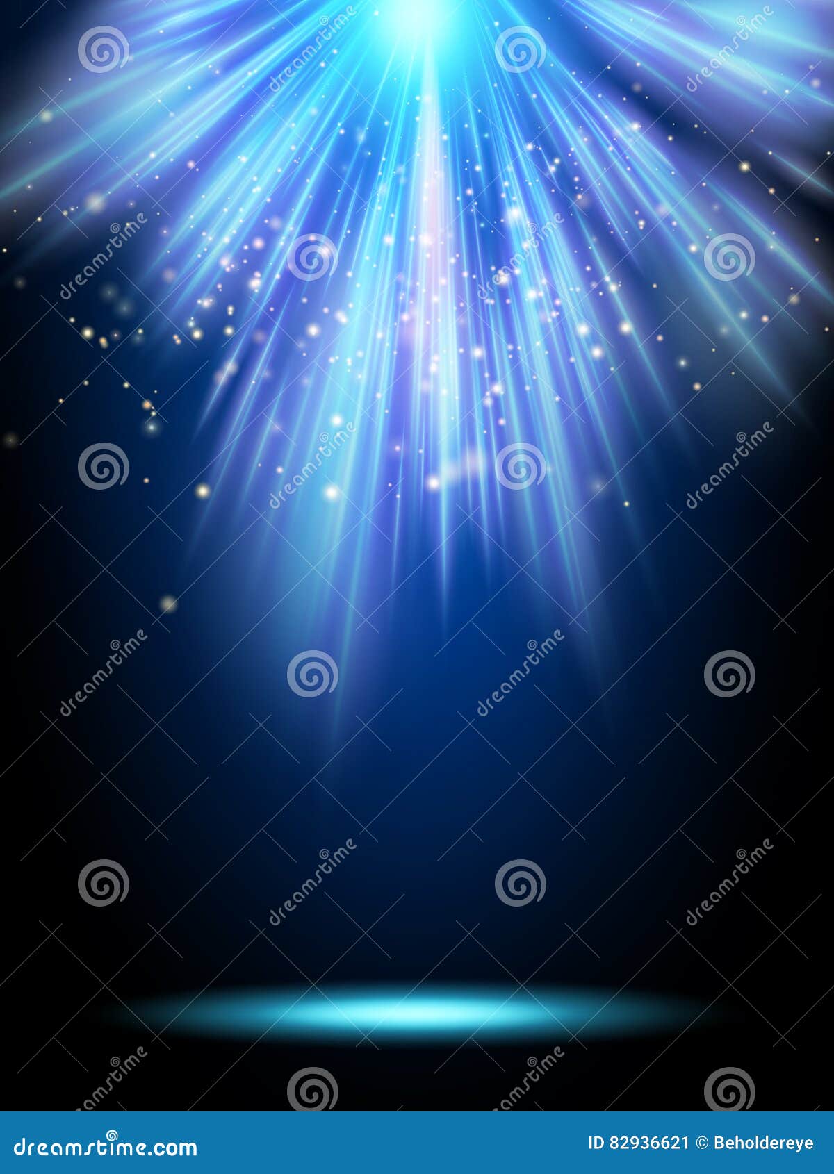 Blue Magic Light Template. EPS 10 Stock Vector - Illustration of light ...