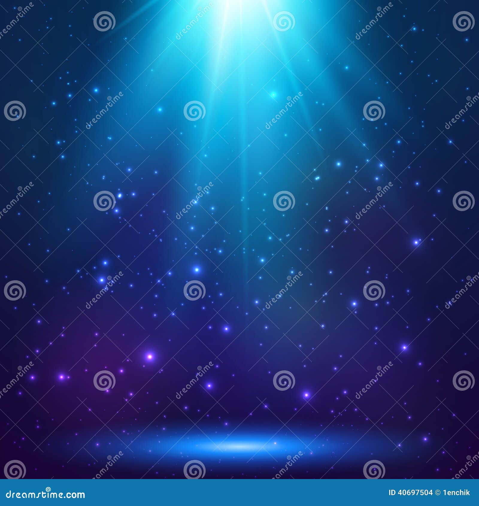 Blue Magic Light, Vector Background Stock Vector - Illustration of glow ...