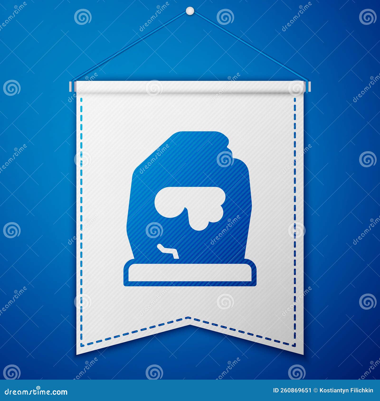 Blue Magic Rune Icon Isolated on Blue Background. Rune Stone. White ...