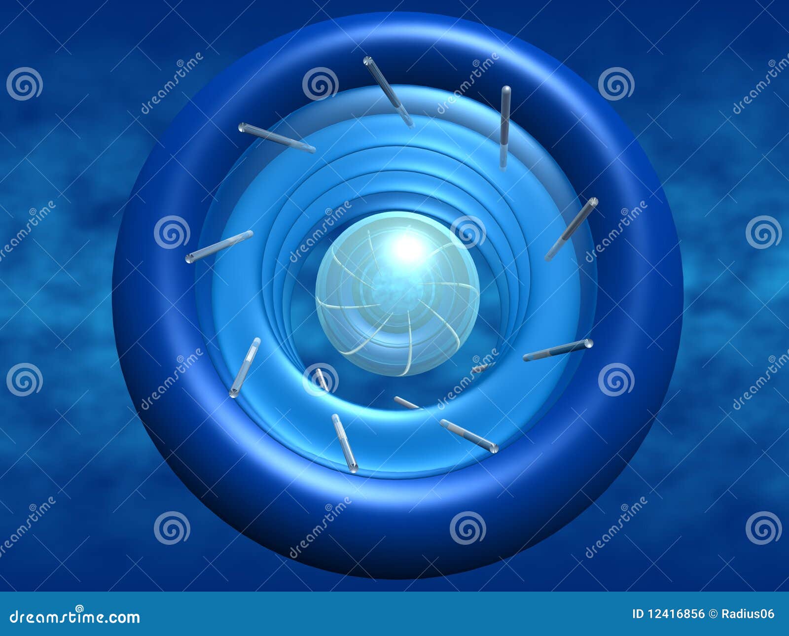 Blue magic wheel stock illustration. Illustration of design - 12416856