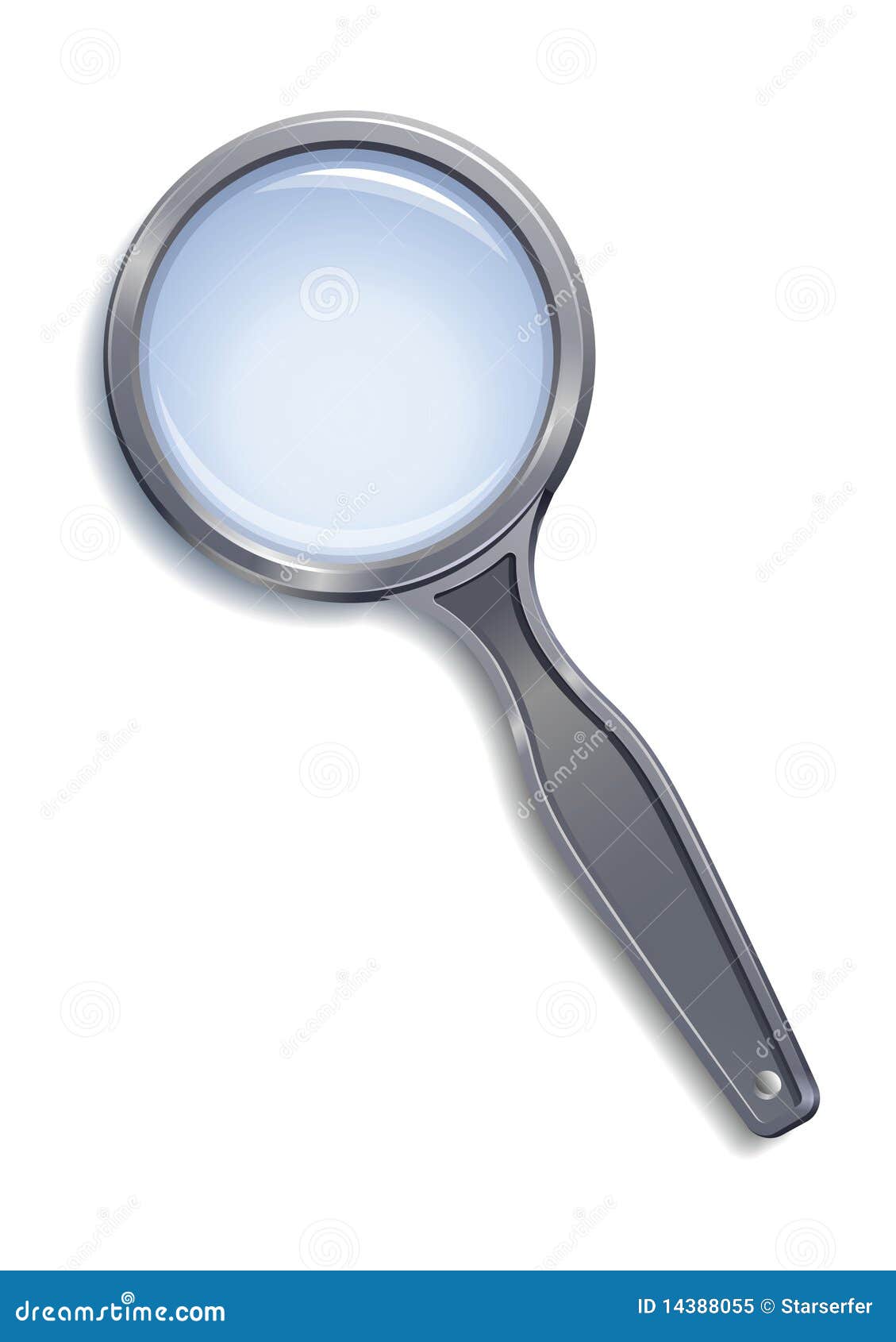 Blue magnifying glass stock vector. Illustration of circle - 14388055