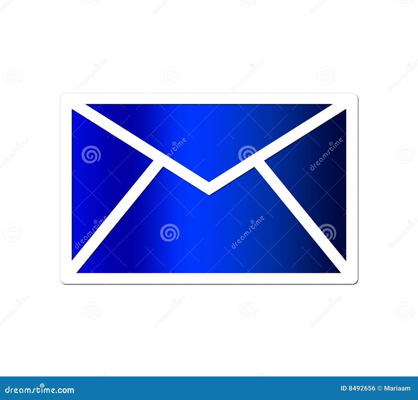 Blue mail stock illustration. Illustration of send, email - 8492656