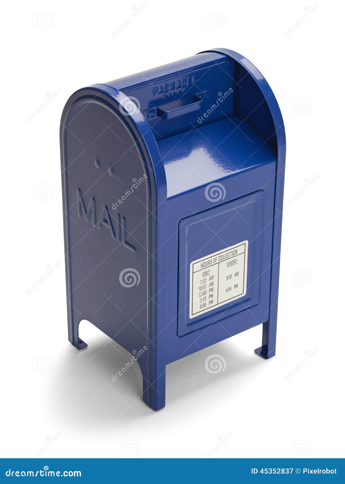 Blue Mail Box stock image. Image of life, letter, drop - 45352837