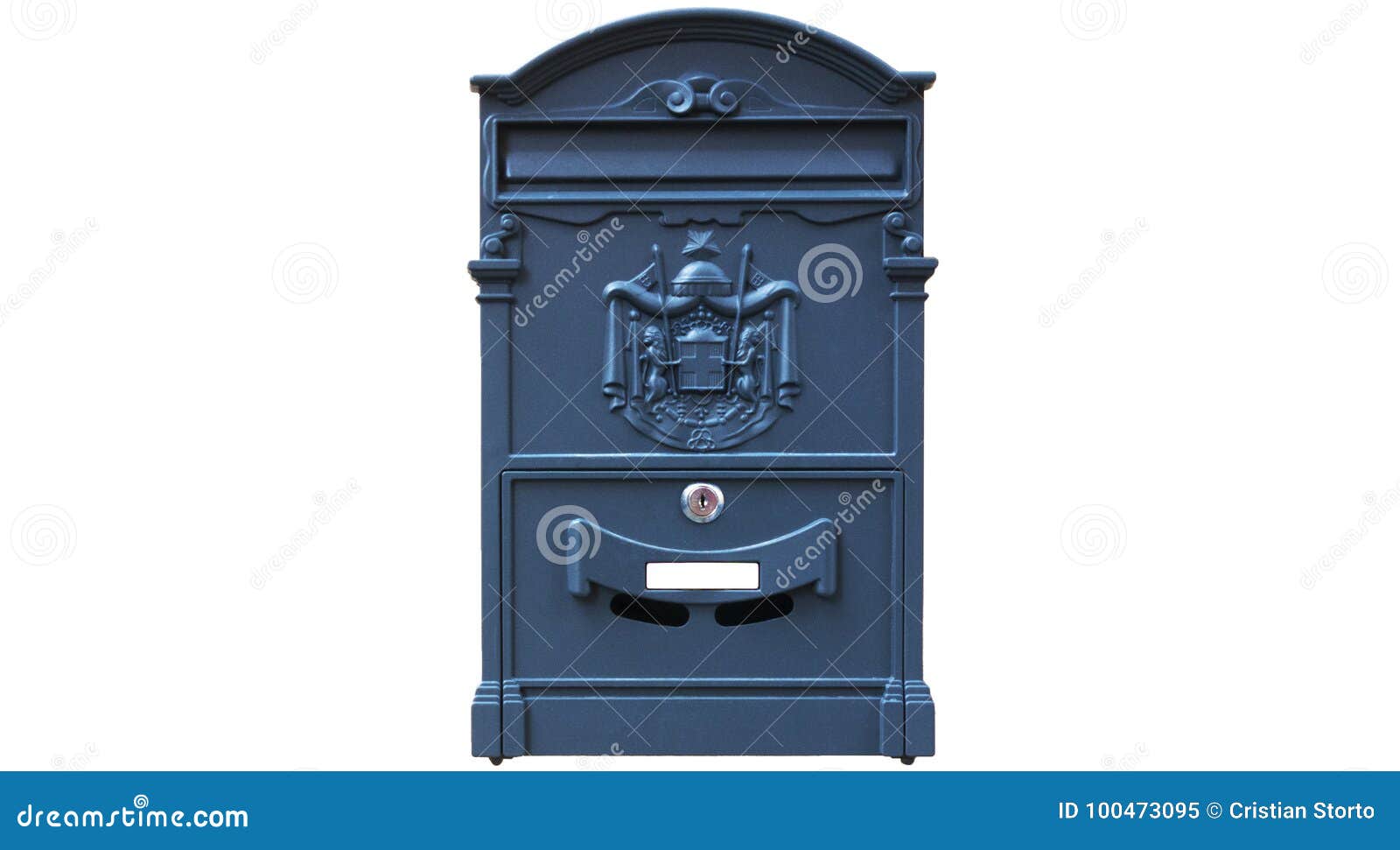 Mailbox Isolated on White Background Stock Image - Image of design ...