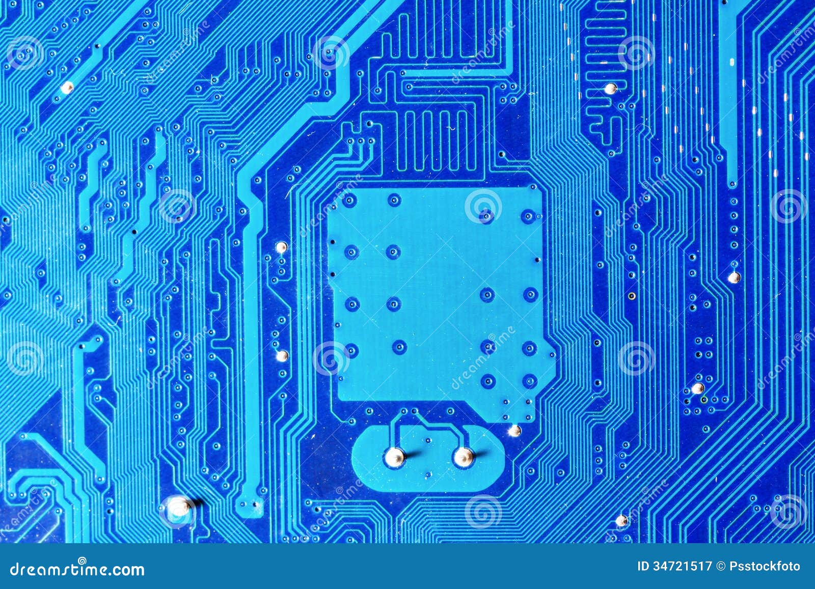 Blue mainboard stock image. Image of element, computer - 34721517