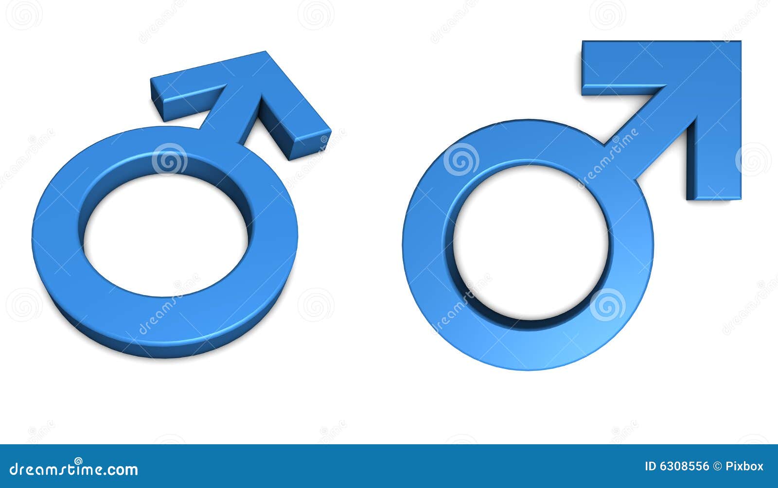 Blue Male Symbol on White stock illustration. Illustration of sexual ...