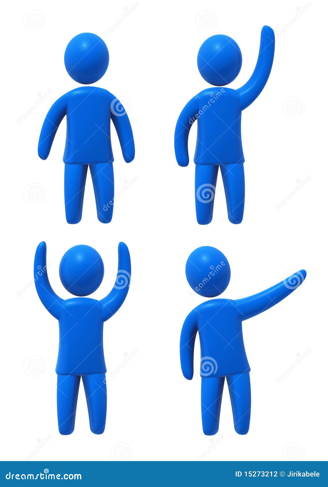 Blue man stock illustration. Illustration of confidence - 15273212