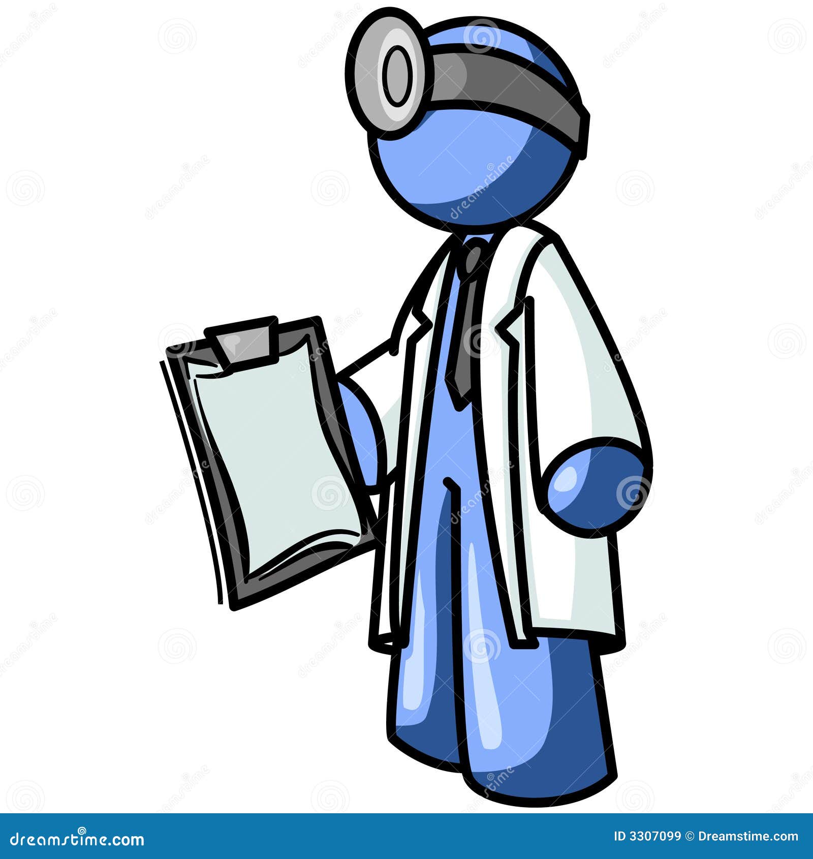 Blue Man Doctor Illustration Stock Vector - Illustration of graphical ...