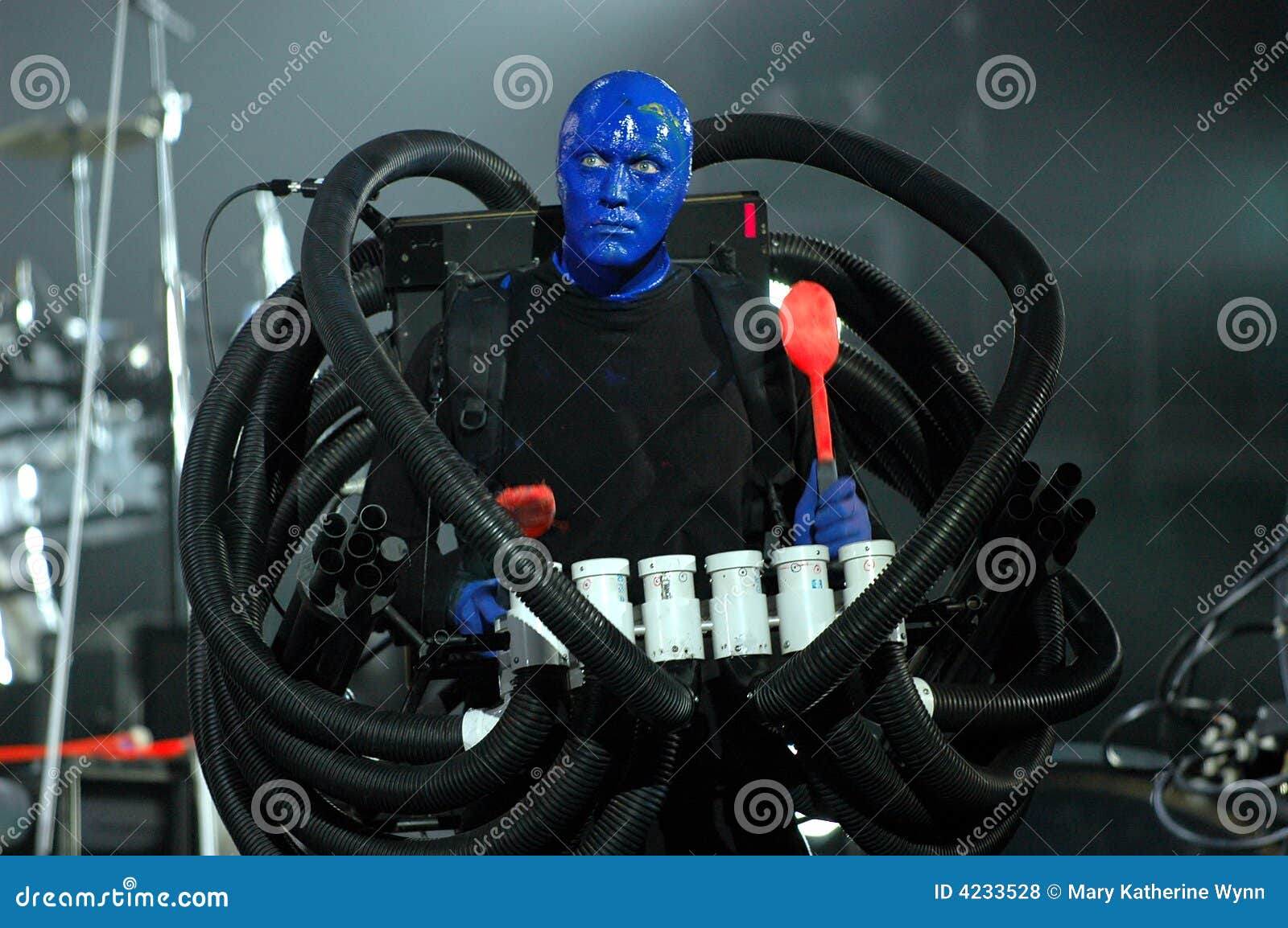 Blue man group performance editorial stock photo. Image of band - 4233528