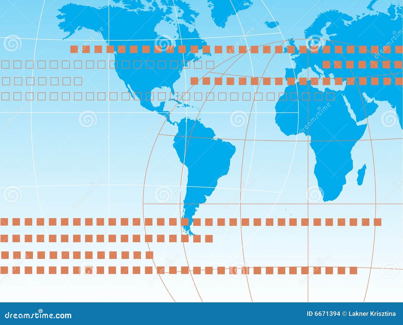 Blue map stock vector. Illustration of digitally, digital - 6671394