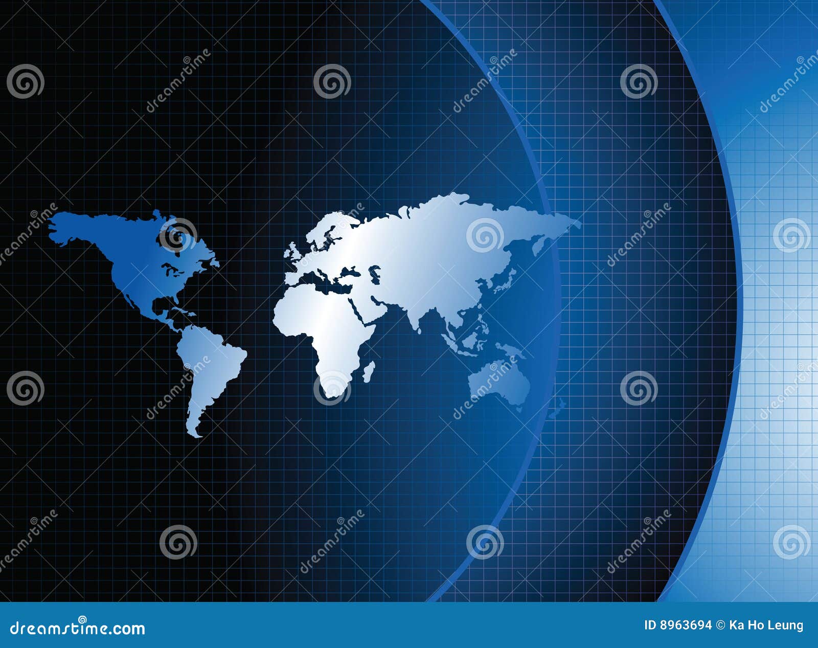 Blue map stock vector. Illustration of wallpaper, abstract - 8963694