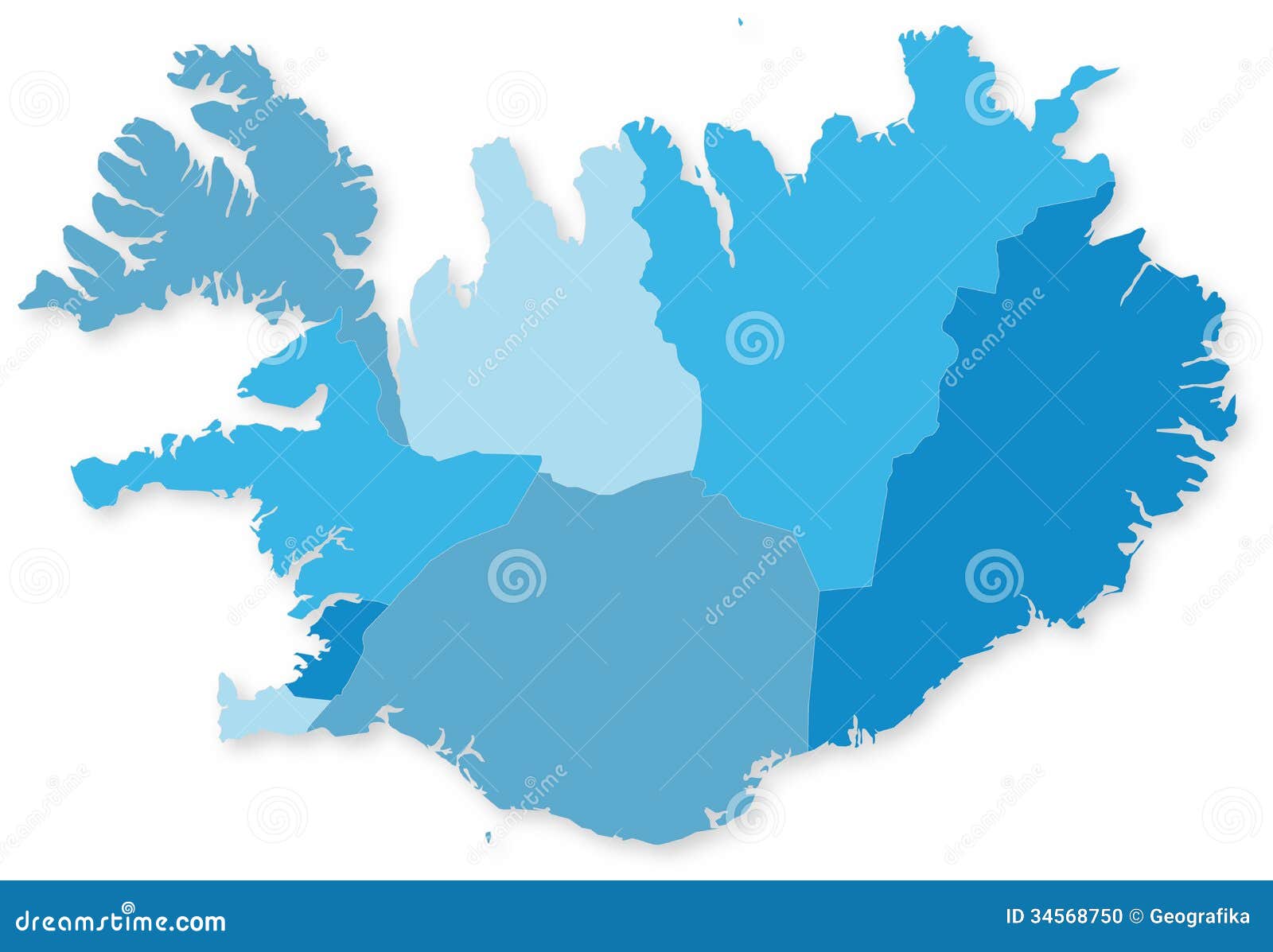 Iceland Regions Map Stock Illustrations – 340 Iceland Regions Map Stock ...