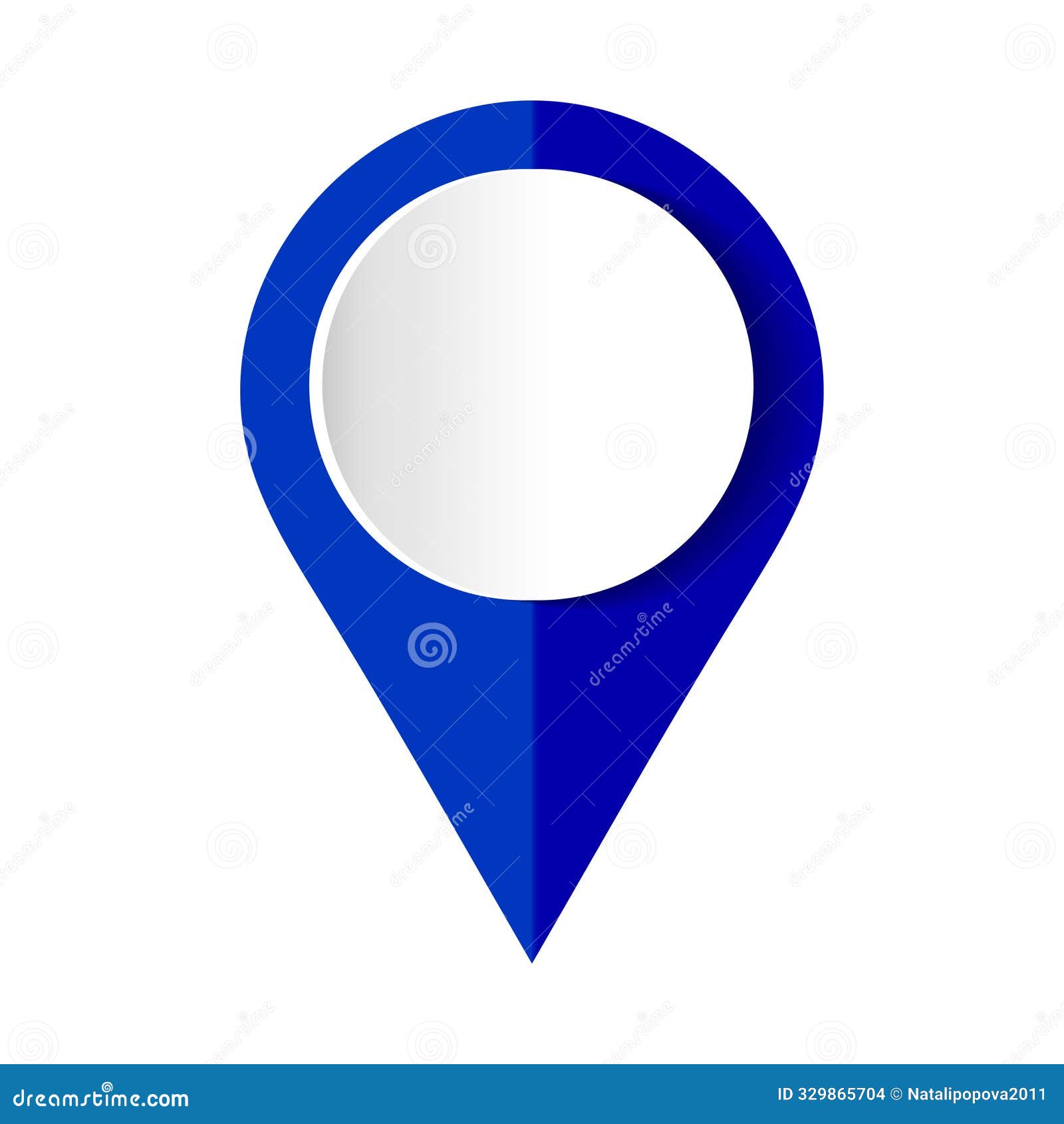 Blue Map Pin. Concept of Global Coordinate, Dot, Needle Tip, Ui. Map ...