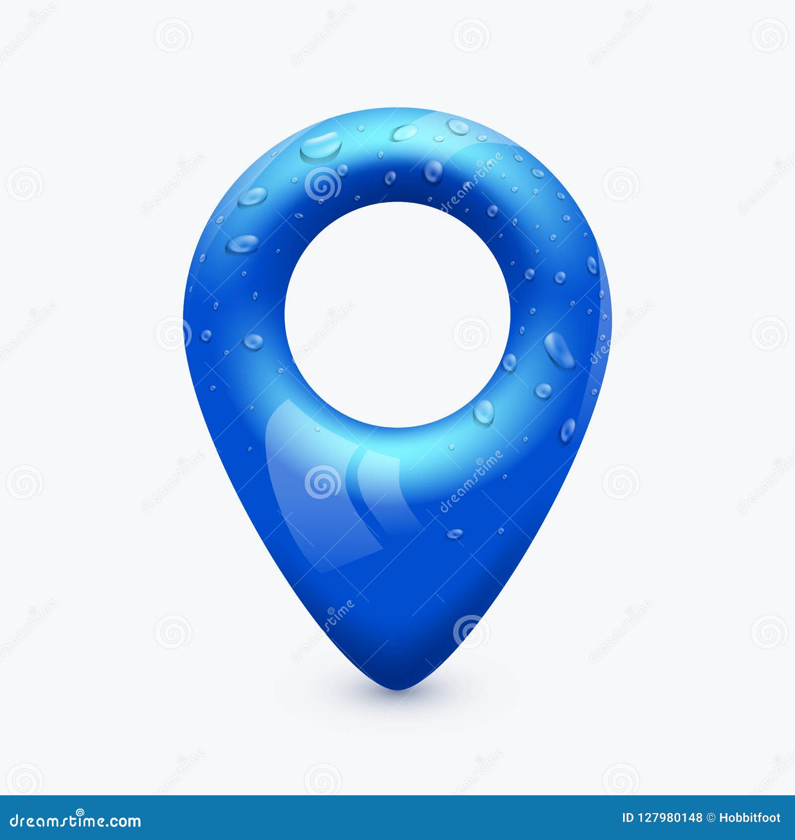 Blue Map Pin Pointer. Modern and Clean Design. Stock Vector ...