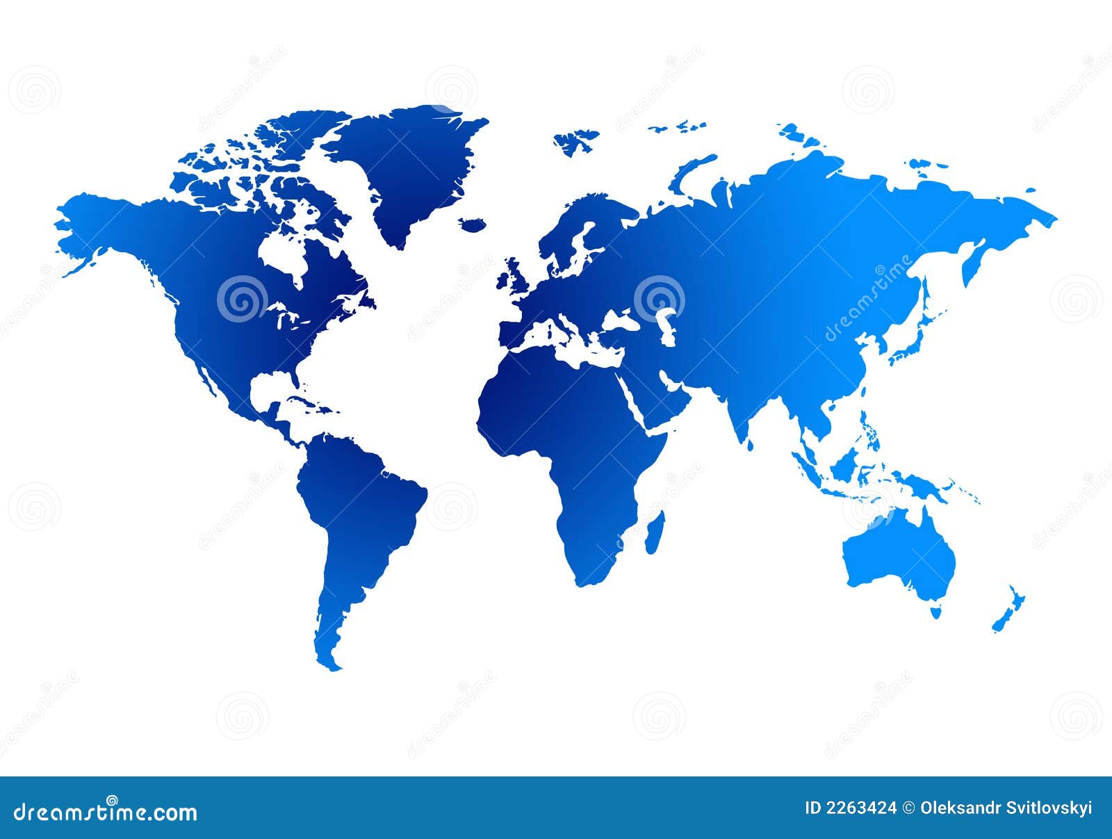 Blue map of the world stock illustration. Illustration of countries ...